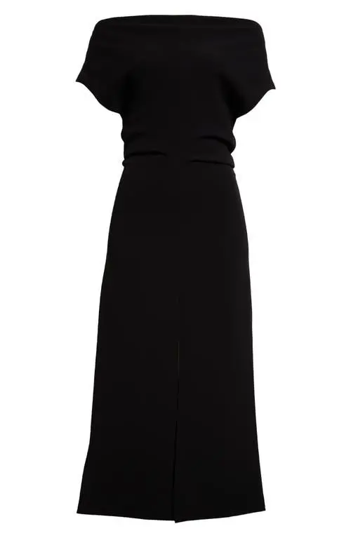 Proenza Schouler Off-the-shoulder Crepe Midi Dress