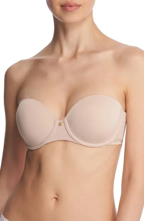 Natori Pure Luxe Strapless Contour Underwire Bra - Rose/pink