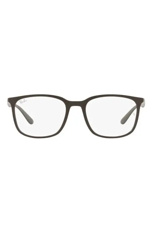 Ray-ban 54mm Square Optical Glasses - Brown