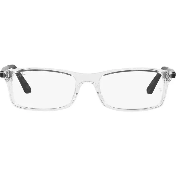 Ray-ban 56mm Rectangular Eyeglasses - Transparent