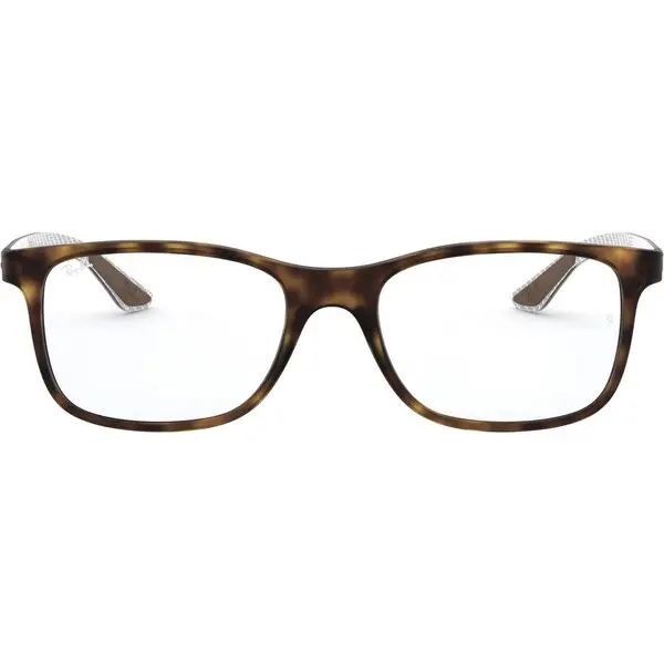 Ray-ban 55mm Square Optical Glasses - Matte Havana