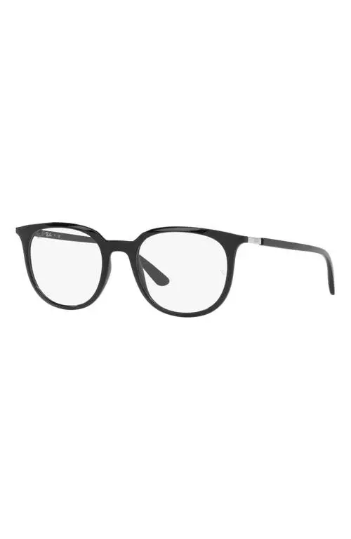 Ray-ban 53mm Square Eyeglasses - Black
