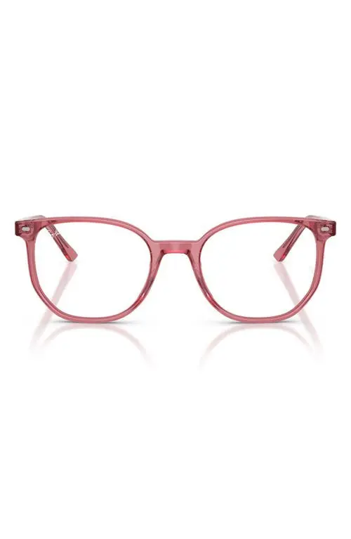 Ray-ban Elliot 52mm Irregular Optical Glasses - Pink