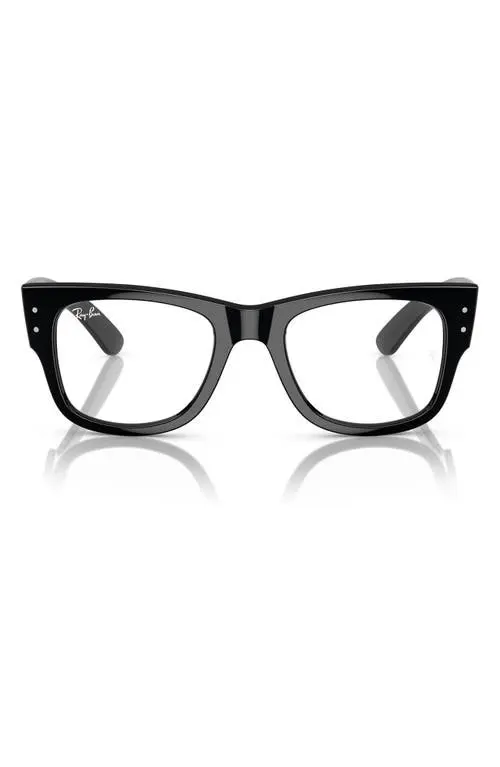 Ray-ban Mega Wayfarer 51mm Square Optical Glasses - Black