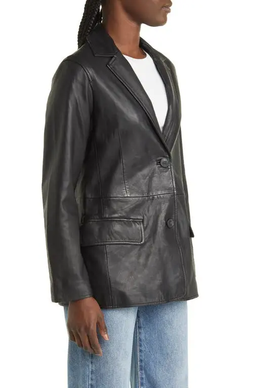 ALLSAINTS Corinna Leather Blazer