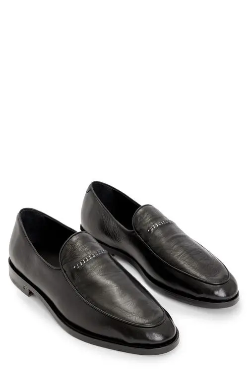 John Varvatos Leather Loafer - Black