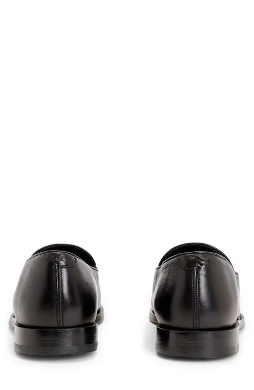 John Varvatos Leather Loafer - Black