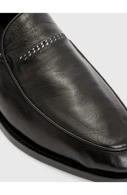 John Varvatos Leather Loafer - Black