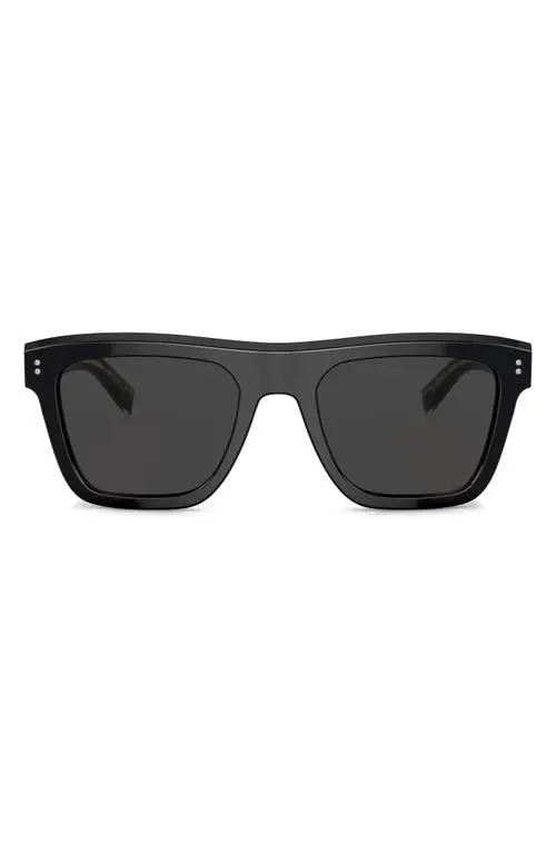 Dolce & Gabbana 52mm Square Sunglasses - Black