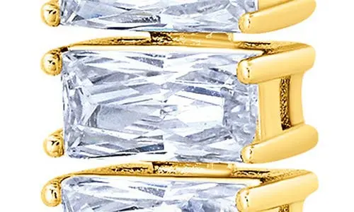 CRISLU Cubic Zirconia Linear Drop Earrings