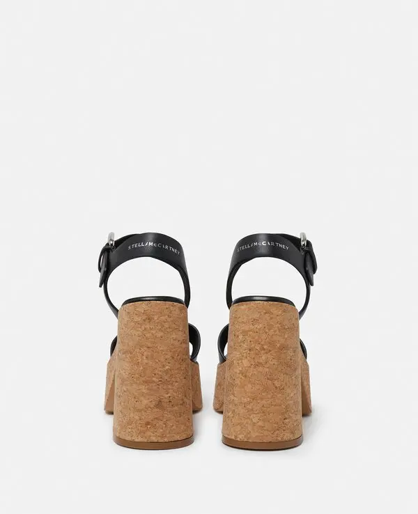 Stella McCartney Skyla Buckled Platform Sandals - Black