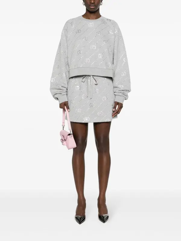 Gucci Crystal-embellished Interlocking G Mini Skirt
