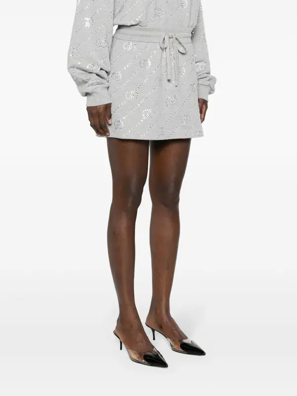 Gucci Crystal-embellished Interlocking G Mini Skirt