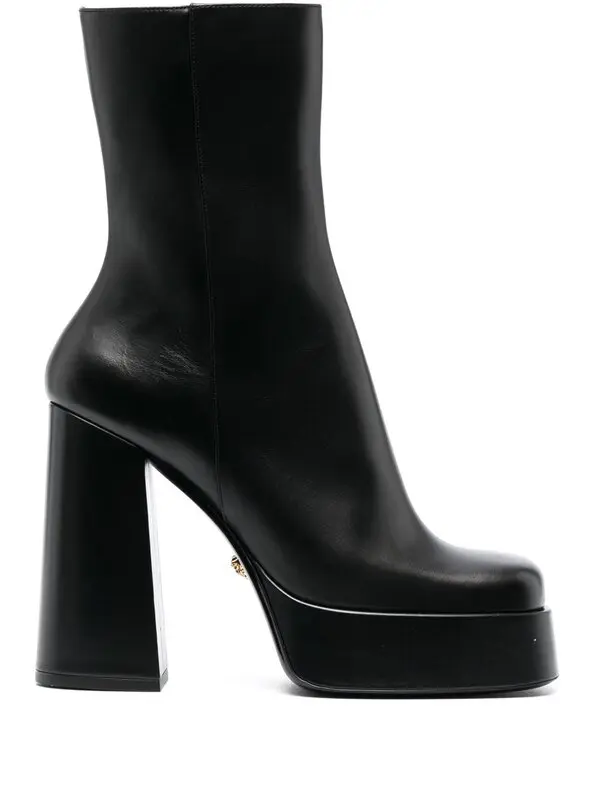 Versace Single Platform 120 Leather Boots