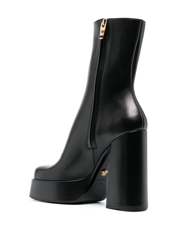 Versace Single Platform 120 Leather Boots