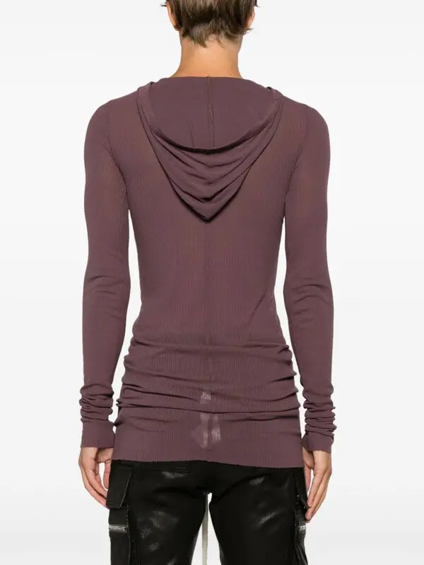 Rick Owens Luxor Hooded T-Shirt - Purple | Editorialist