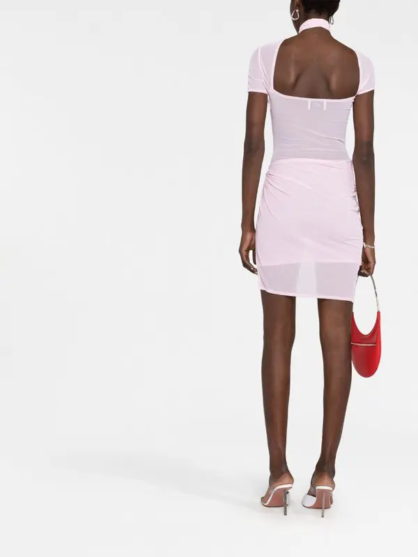 coperni asymmetric draped mini dress Coperni