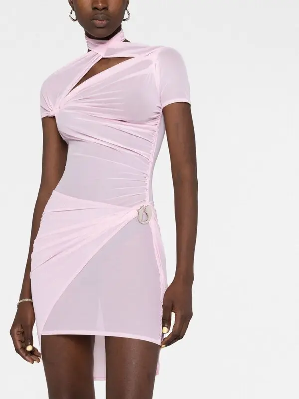 coperni asymmetric draped mini dress Mini Flower Gown  Coperni