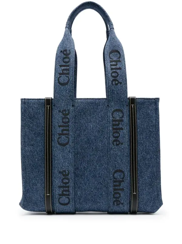 Chloé Woody Small Denim Tote Bag