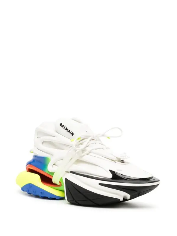 Balmain Unicorn Leather Sneakers