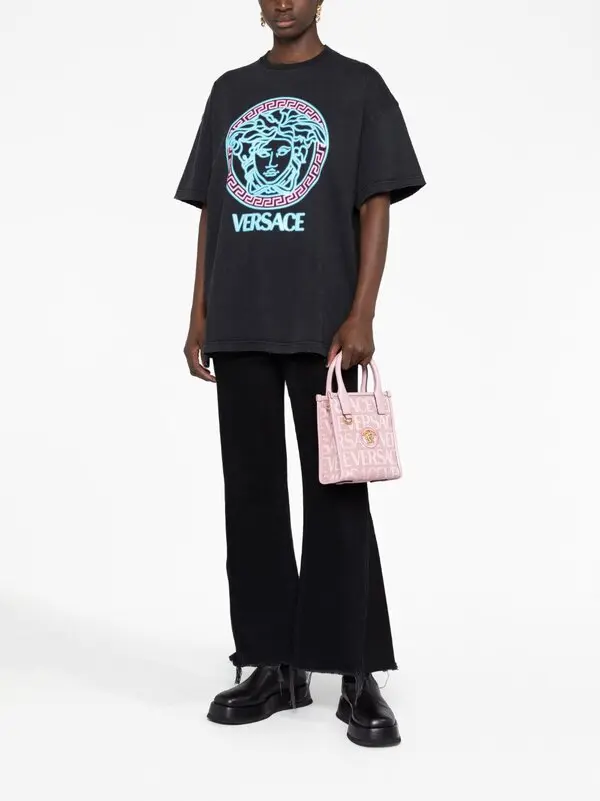 Versace Medusa Head Logo-jacquard Mini Tote Bag