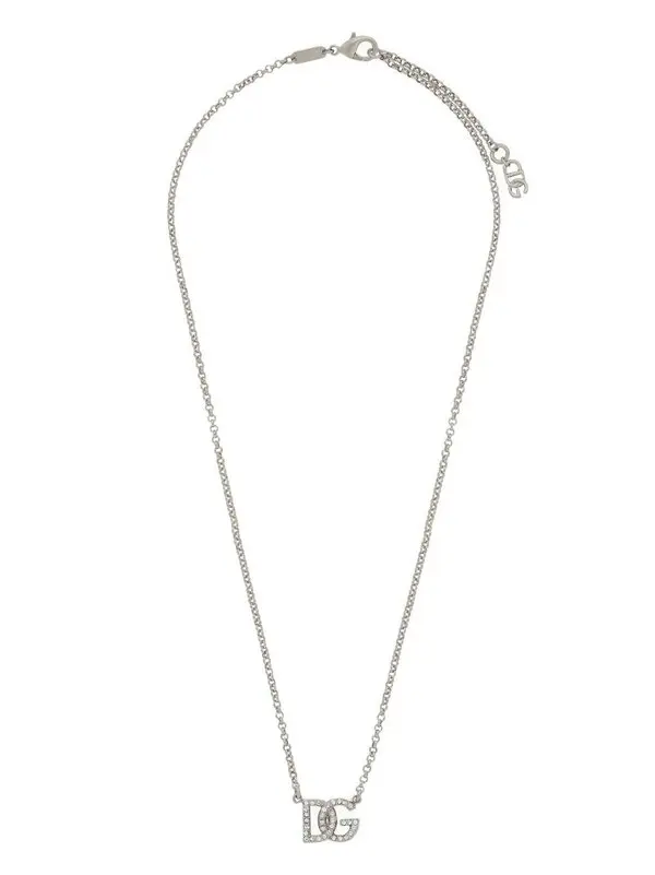 Dolce & Gabbana Tone Dg Crystal Necklace