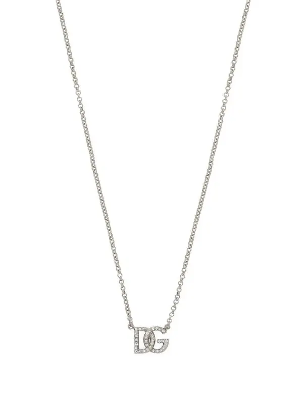 Dolce & Gabbana Tone Dg Crystal Necklace