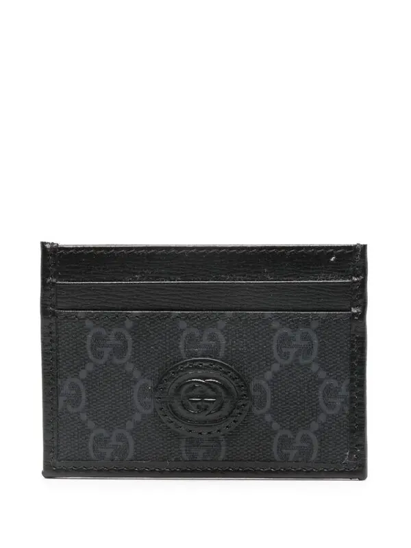 Gucci Interlocking G Canvas Card Holder