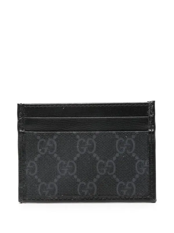 Gucci Interlocking G Canvas Card Holder