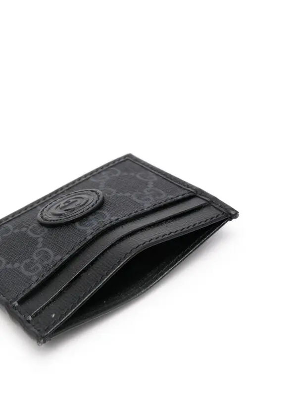 Gucci Interlocking G Canvas Card Holder