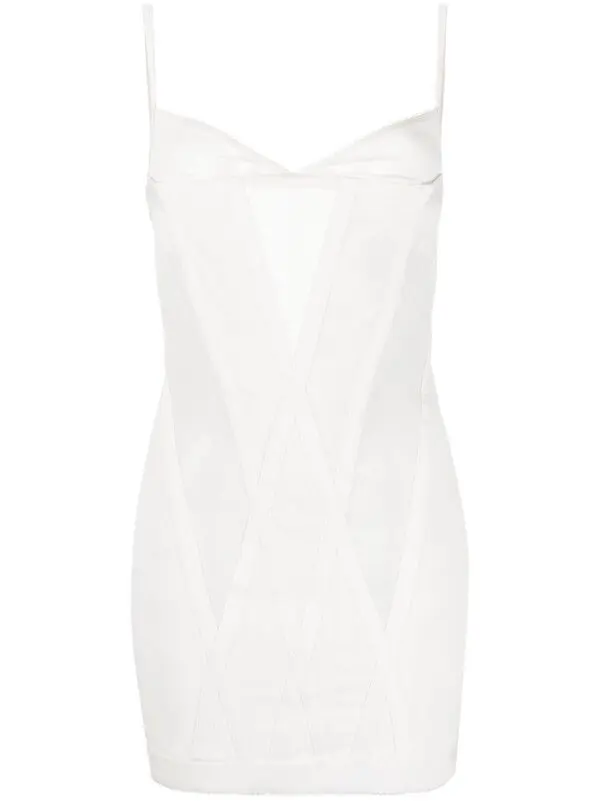 Dion Lee Oblique Corset Mini Dress - White | Editorialist