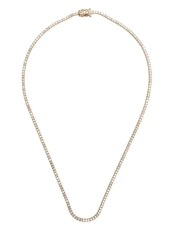 SYDNEY EVAN 14k Yellow Diamond Tennis Necklace