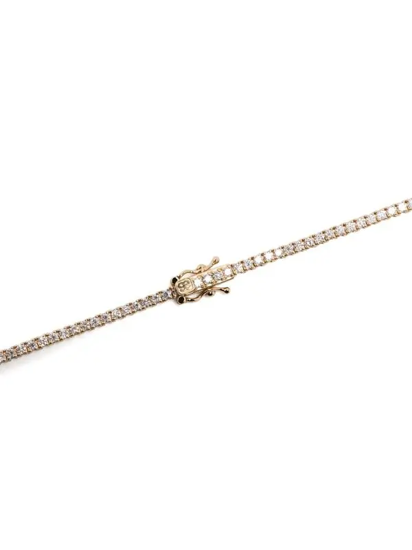 SYDNEY EVAN 14k Yellow Diamond Tennis Necklace