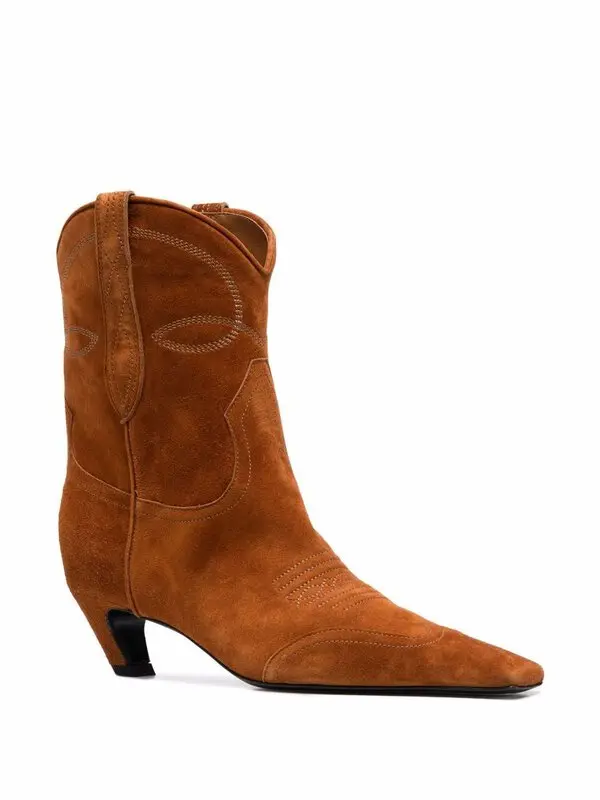 Khaite The Dallas 50 Suede Ankle Boots