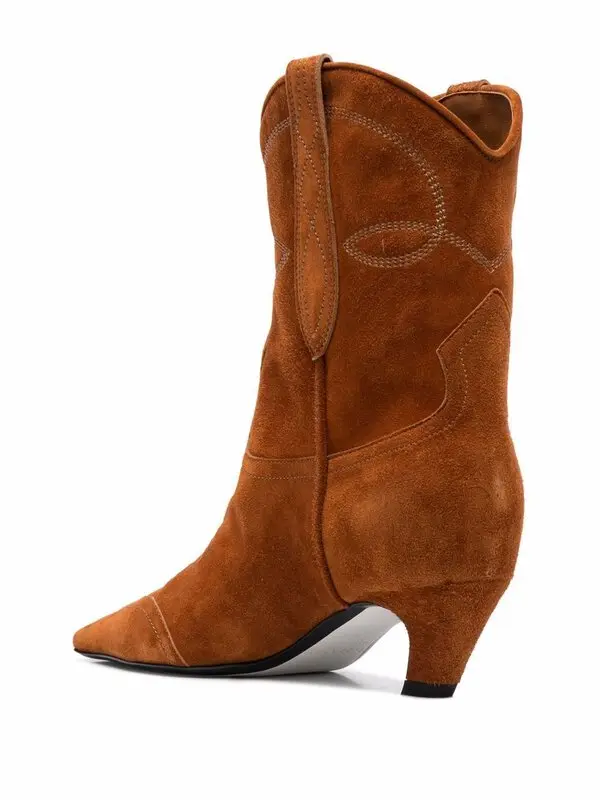 Khaite The Dallas 50 Suede Ankle Boots
