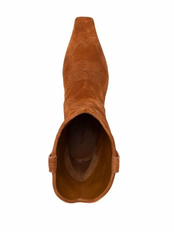 Khaite The Dallas 50 Suede Ankle Boots