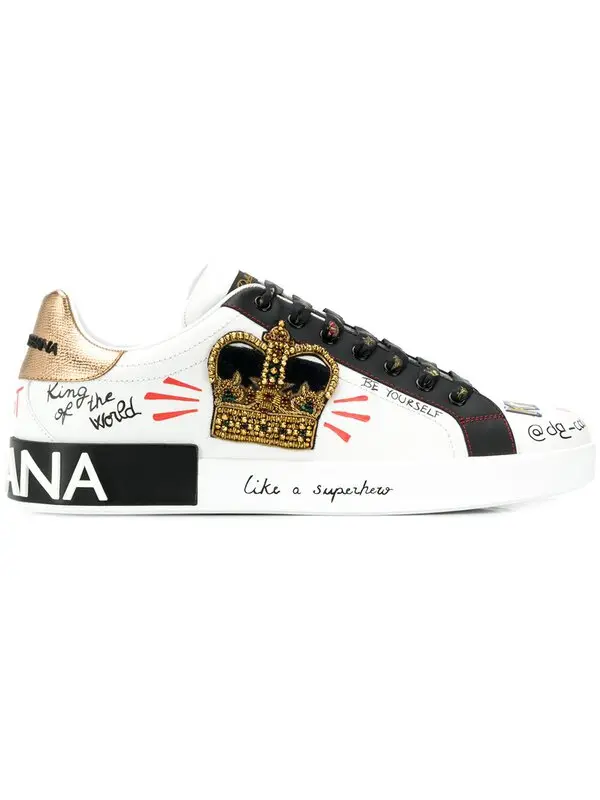 Dolce & Gabbana Portofino Leather Sneakers