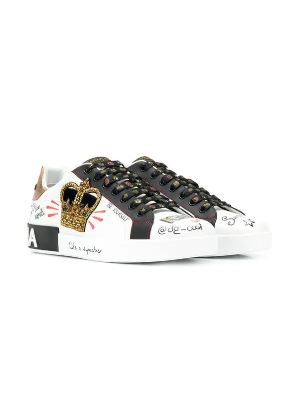 Dolce & Gabbana Portofino Leather Sneakers