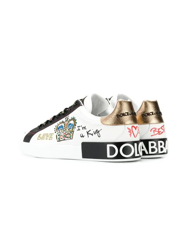 Dolce & Gabbana Portofino Leather Sneakers