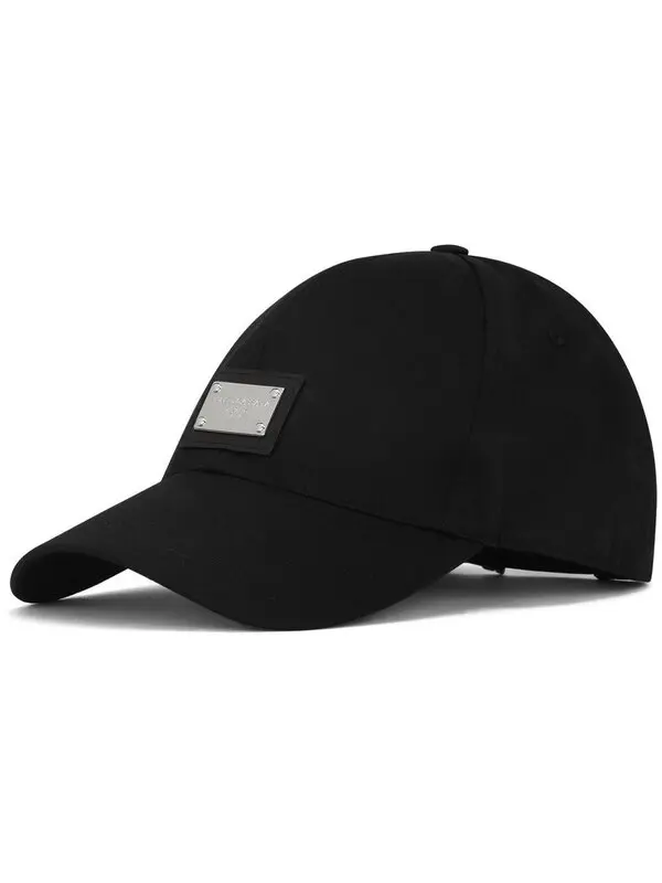 Dolce & Gabbana Logo Plaque Baseball Cap - Black