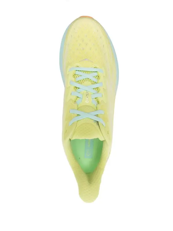 HOKA® Yellow Clifton Running Sneakers