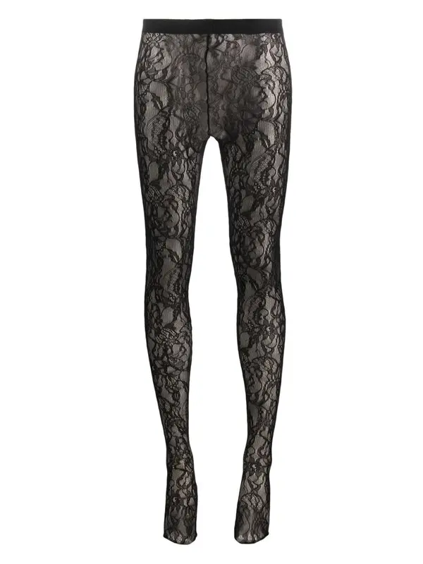 Wardrobe.NYC Floral Lace Tights