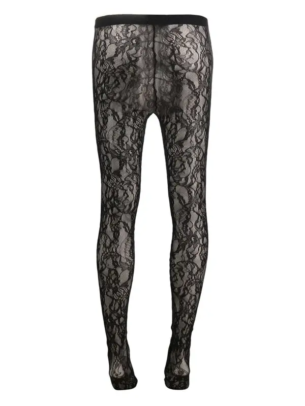 Wardrobe.NYC Floral Lace Tights