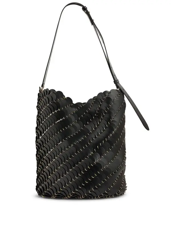 Rabanne Pacoïo Leather Bucket Bag