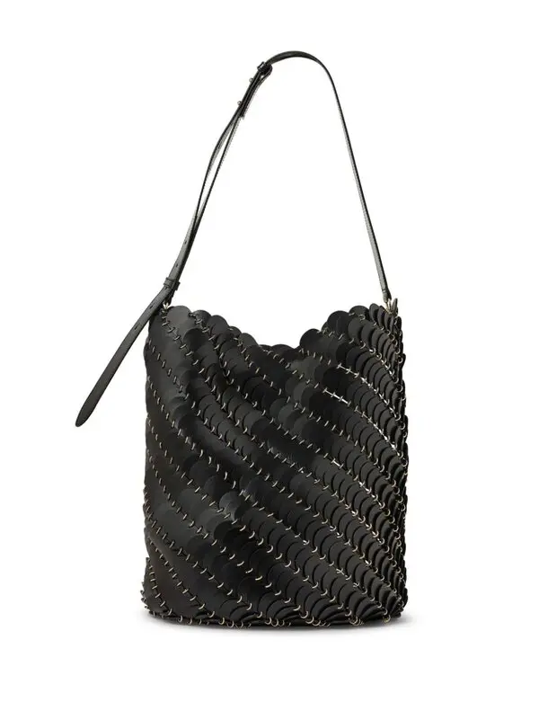 Rabanne Pacoïo Leather Bucket Bag