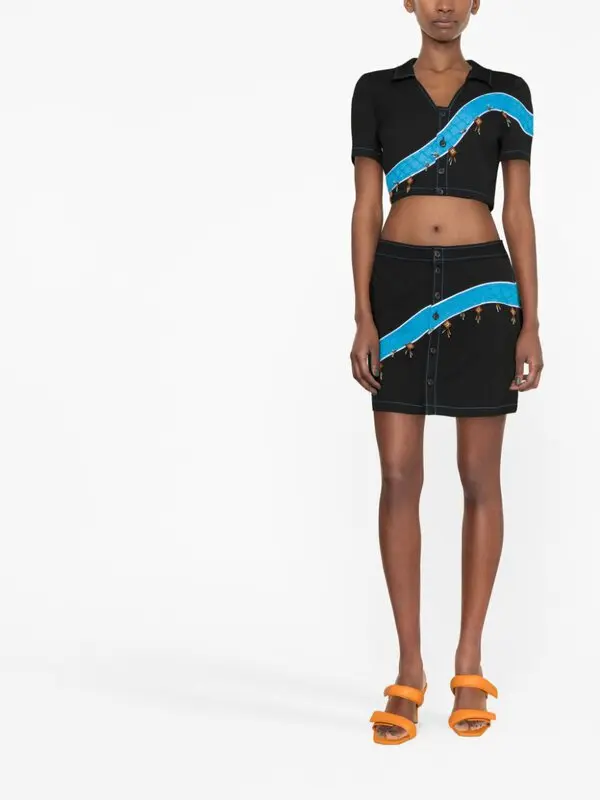 Ahluwalia Priya Graphic Print Skirt