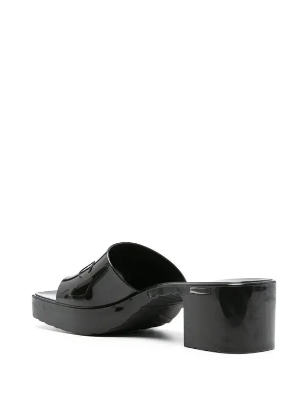 Gucci 60 Logo-embossed Rubber Mules