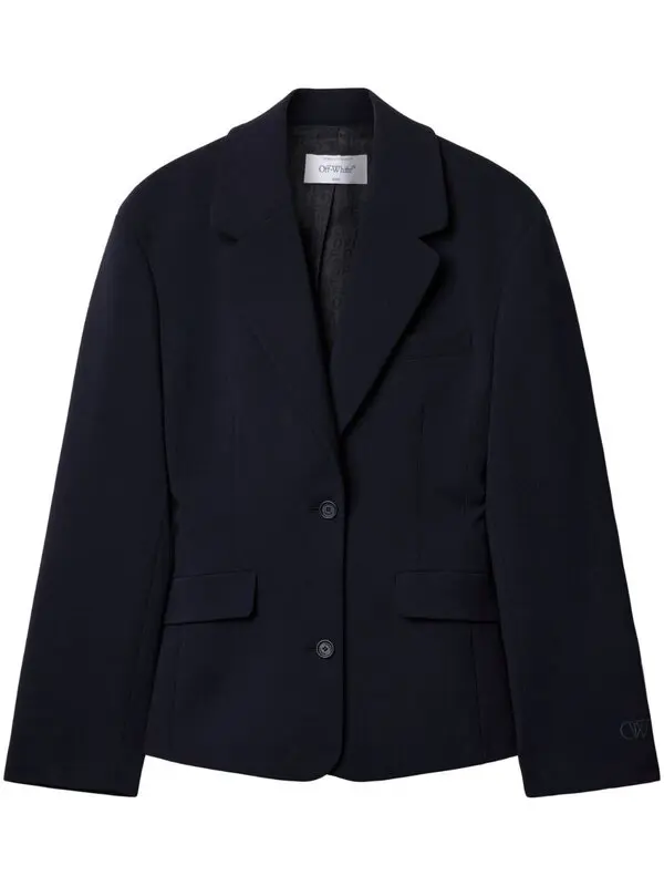 Off-White Single-breasted Wool Blazer