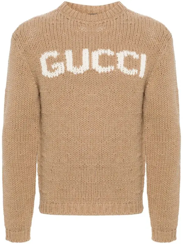 Gucci Logo-intarsia Wool Sweater