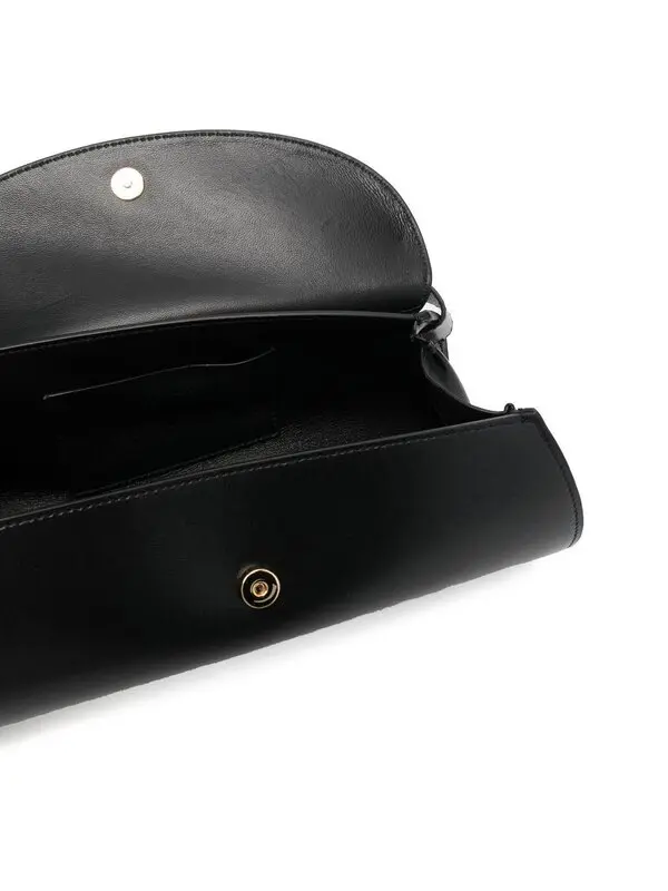 Jil Sander Cannolo Large Shoulder Bag - Black | Editorialist